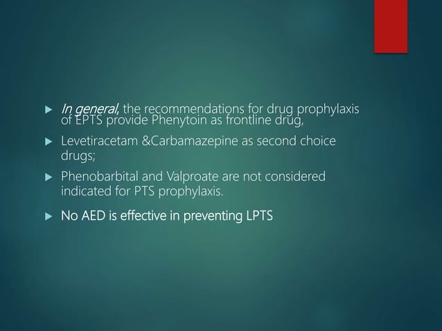 post traumatic epilepsy | PPTX