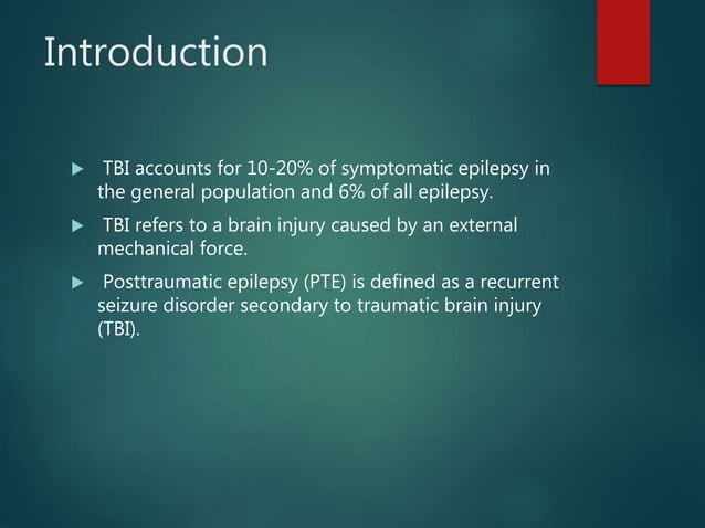 post traumatic epilepsy | PPTX