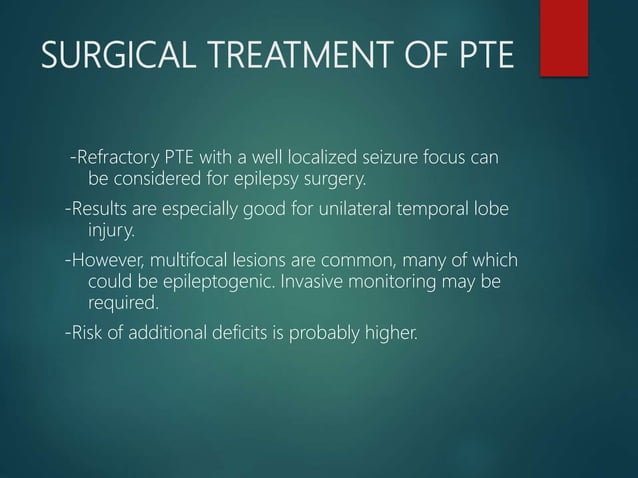 post traumatic epilepsy | PPTX