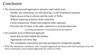 Pterional craniotomy | PPTX