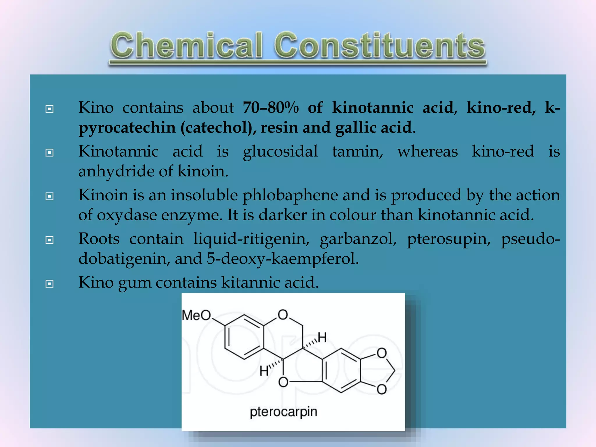 PTEROCARPUS- TANNINS | PPTX