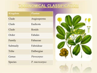 PTEROCARPUS- TANNINS | PPTX
