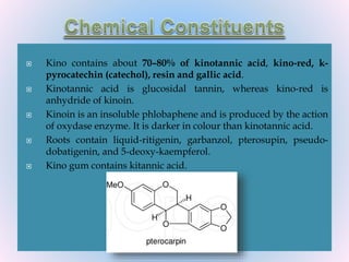 PTEROCARPUS- TANNINS | PPTX