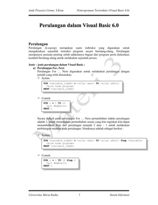 Pterstruktur perulangani | PDF