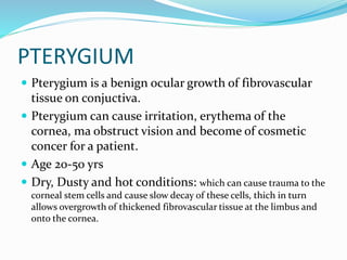 Pterygium | PPTX