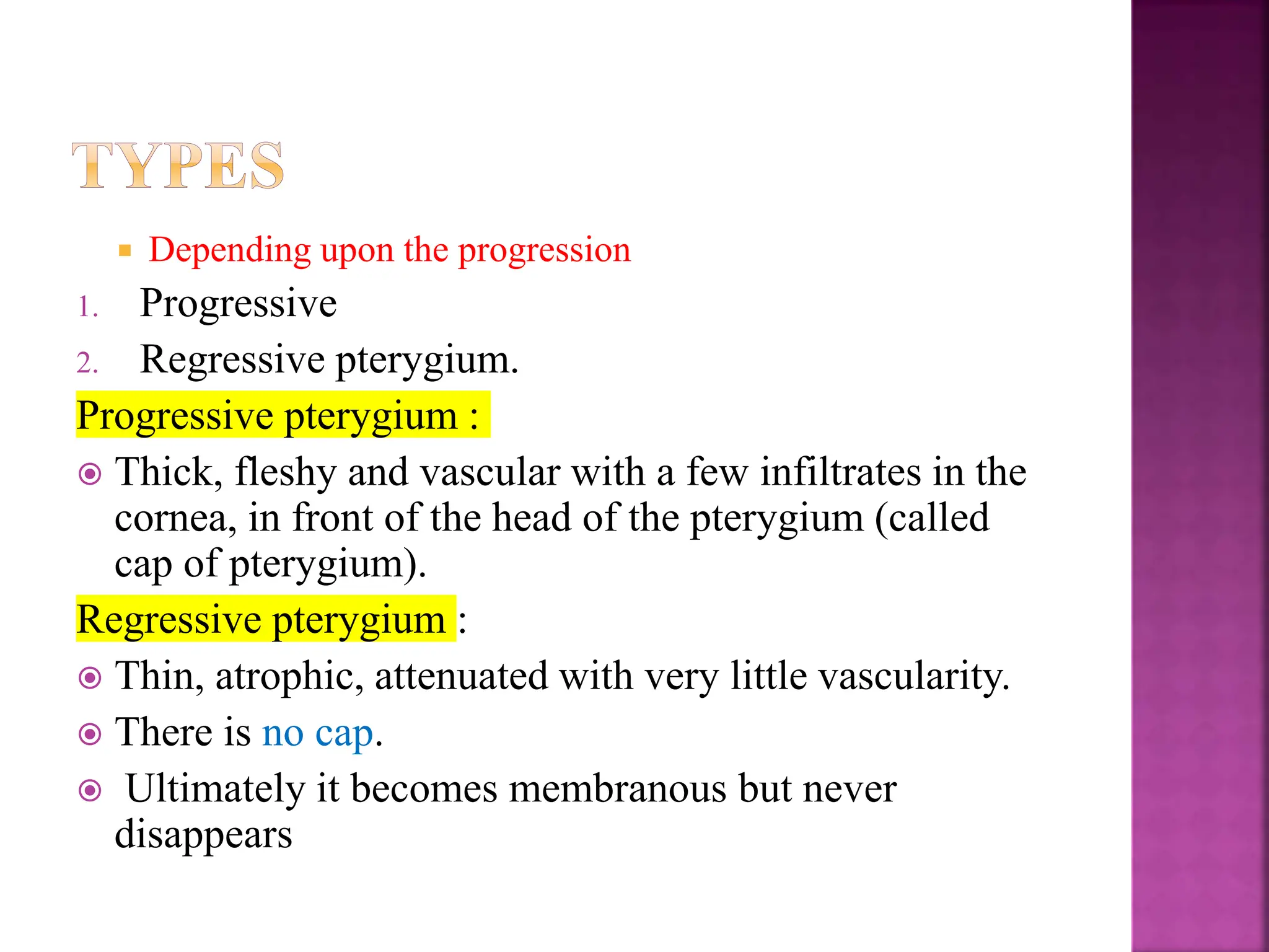 PTERYGIUM ,clinical picture and its management.pptx
