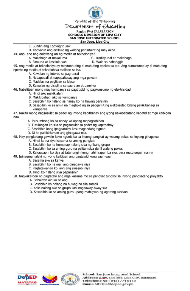 PT_ESP-5_Q3-4 detailed lesson plan and powerpoint usable | DOCX