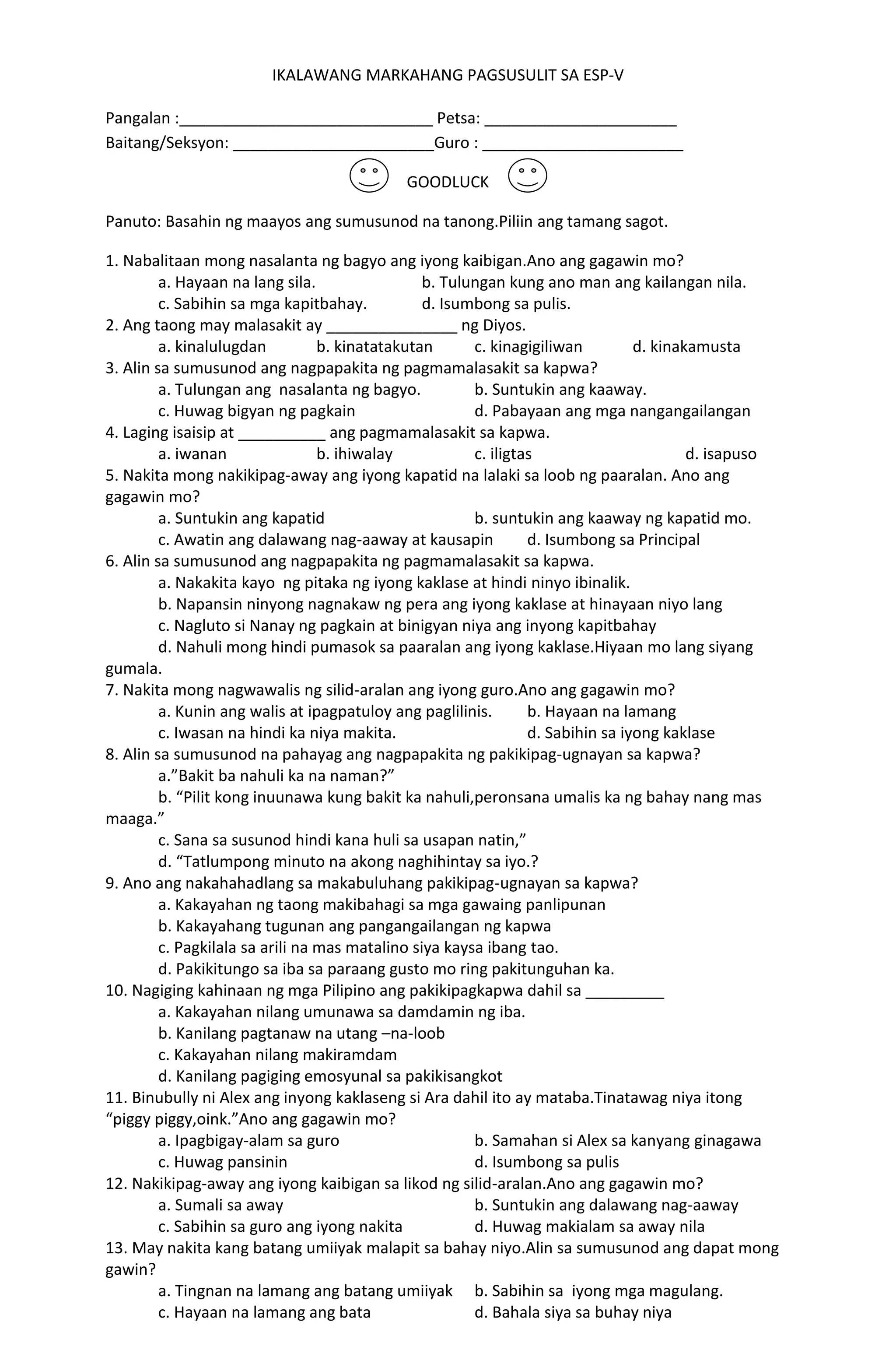 PERIODICAL TEST ESP GRADE 5_SECOND QUARTER.docx