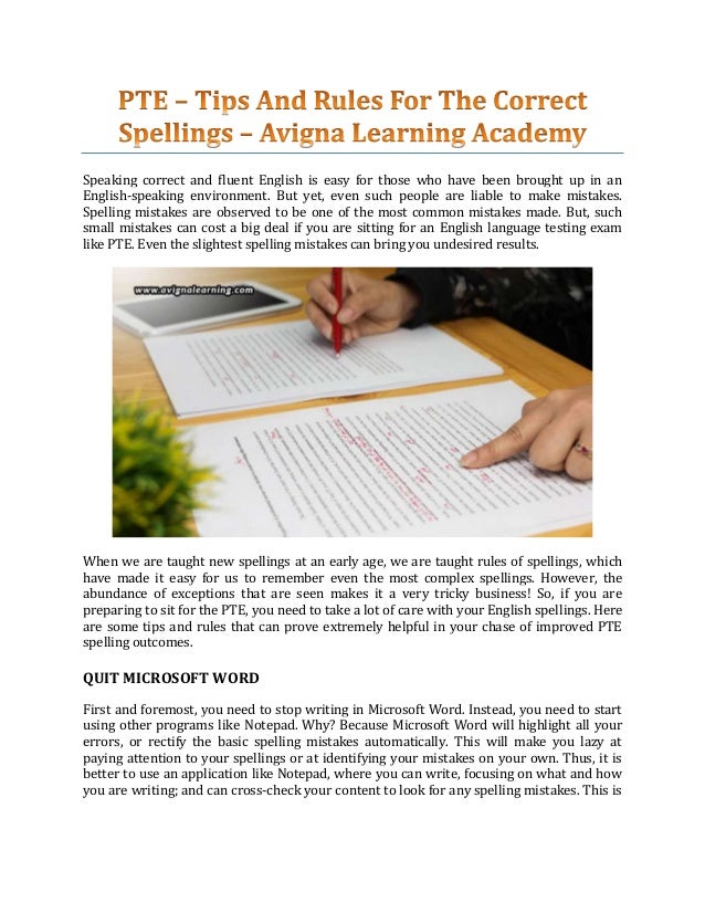 Pte Tips And Rules For The Correct Spellings pte-tips-and-rules-for-the-correct-spellings