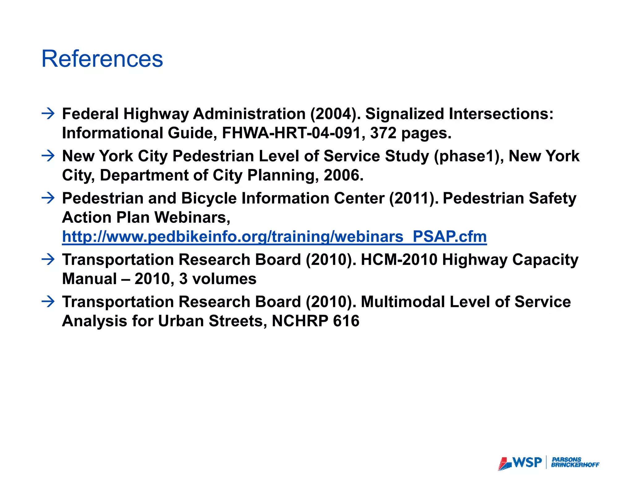 Updated Traffic Analysis Tools for Complete Streets | PPTX