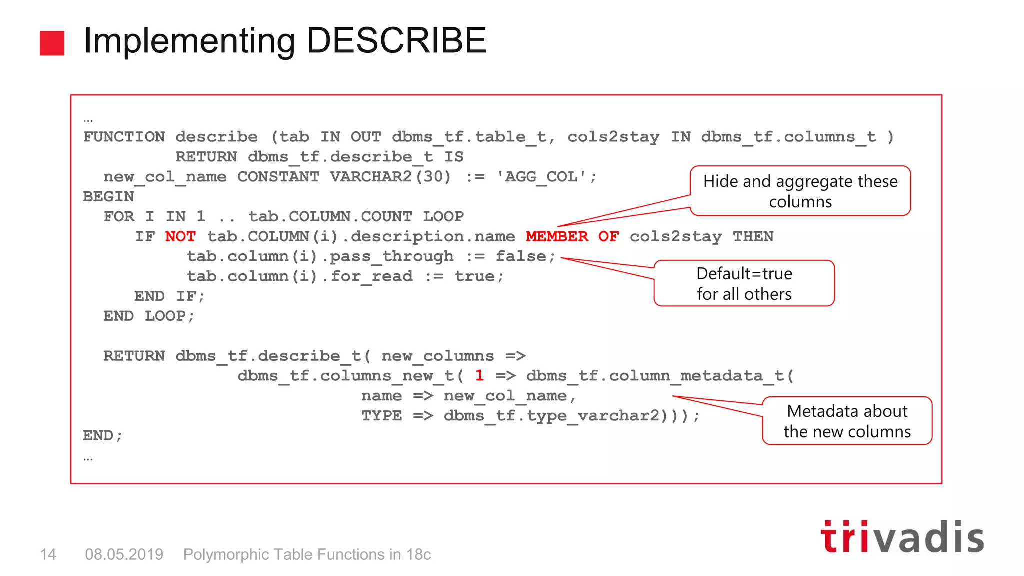 Polymorphic Table Functions in 18c | PDF | Databases | Computer Software and Applications