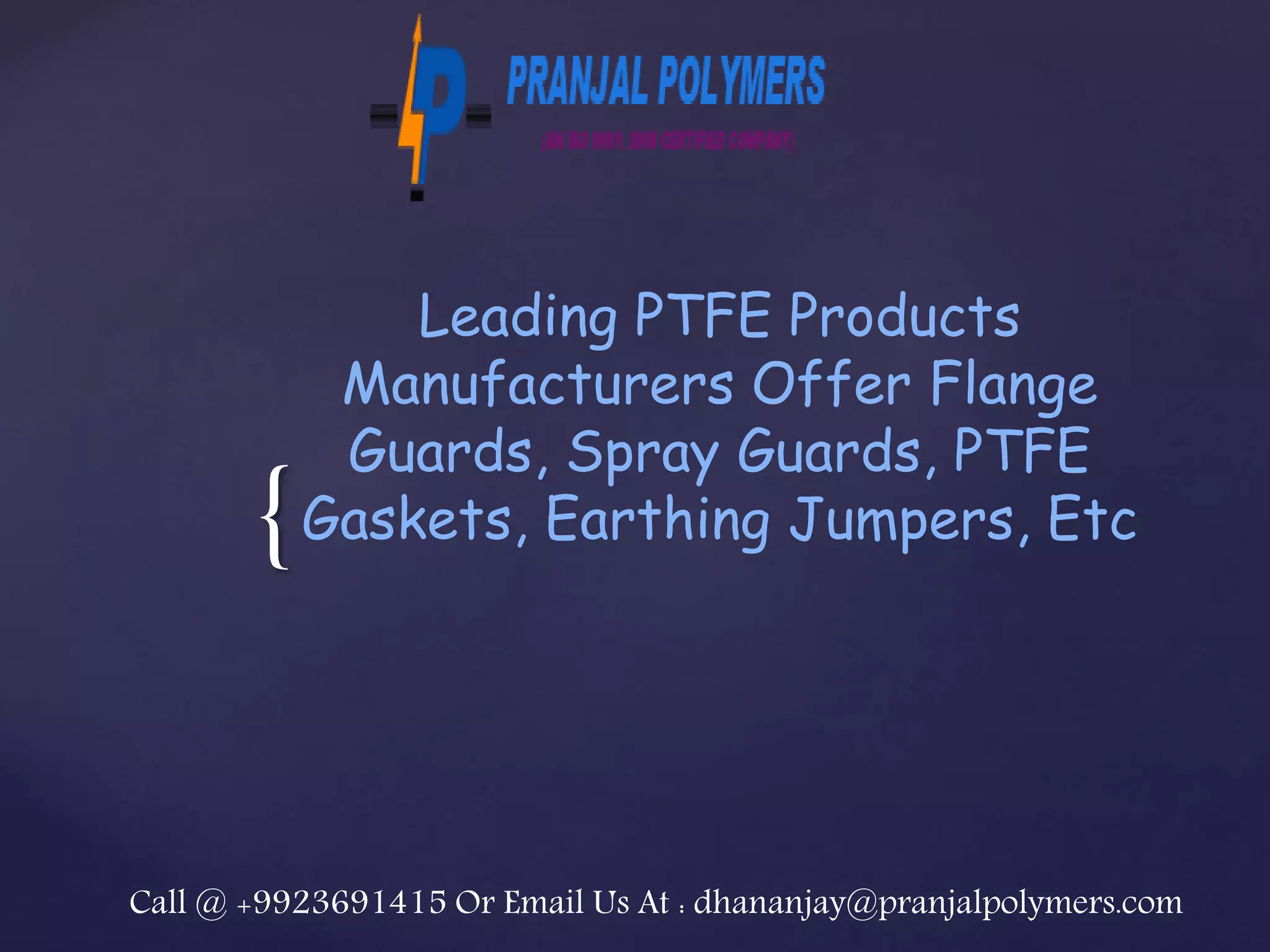 PTFE Flange Guards Supplier | PPT