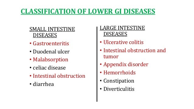 introduction of lower GI disorders