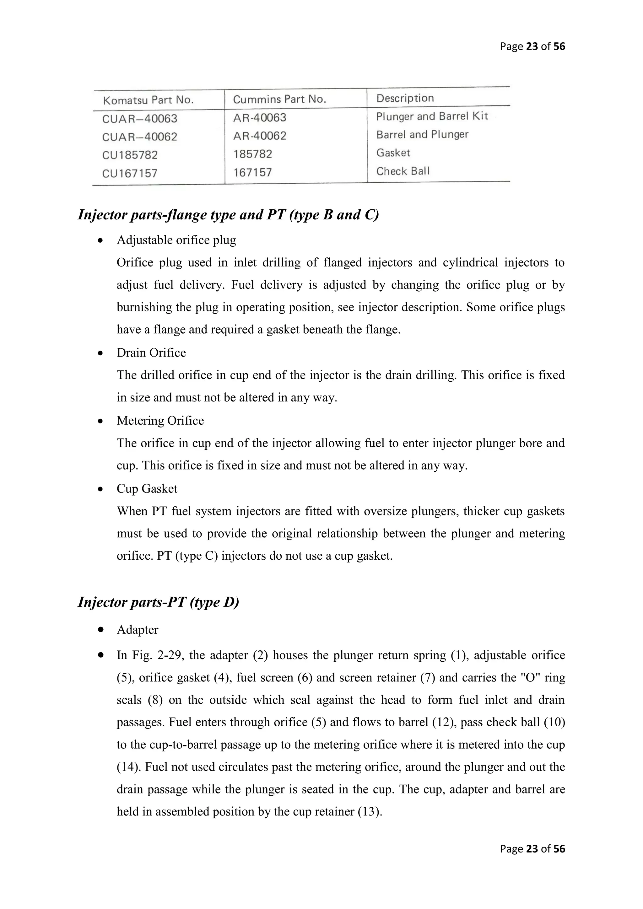 Pt fuel system | PDF