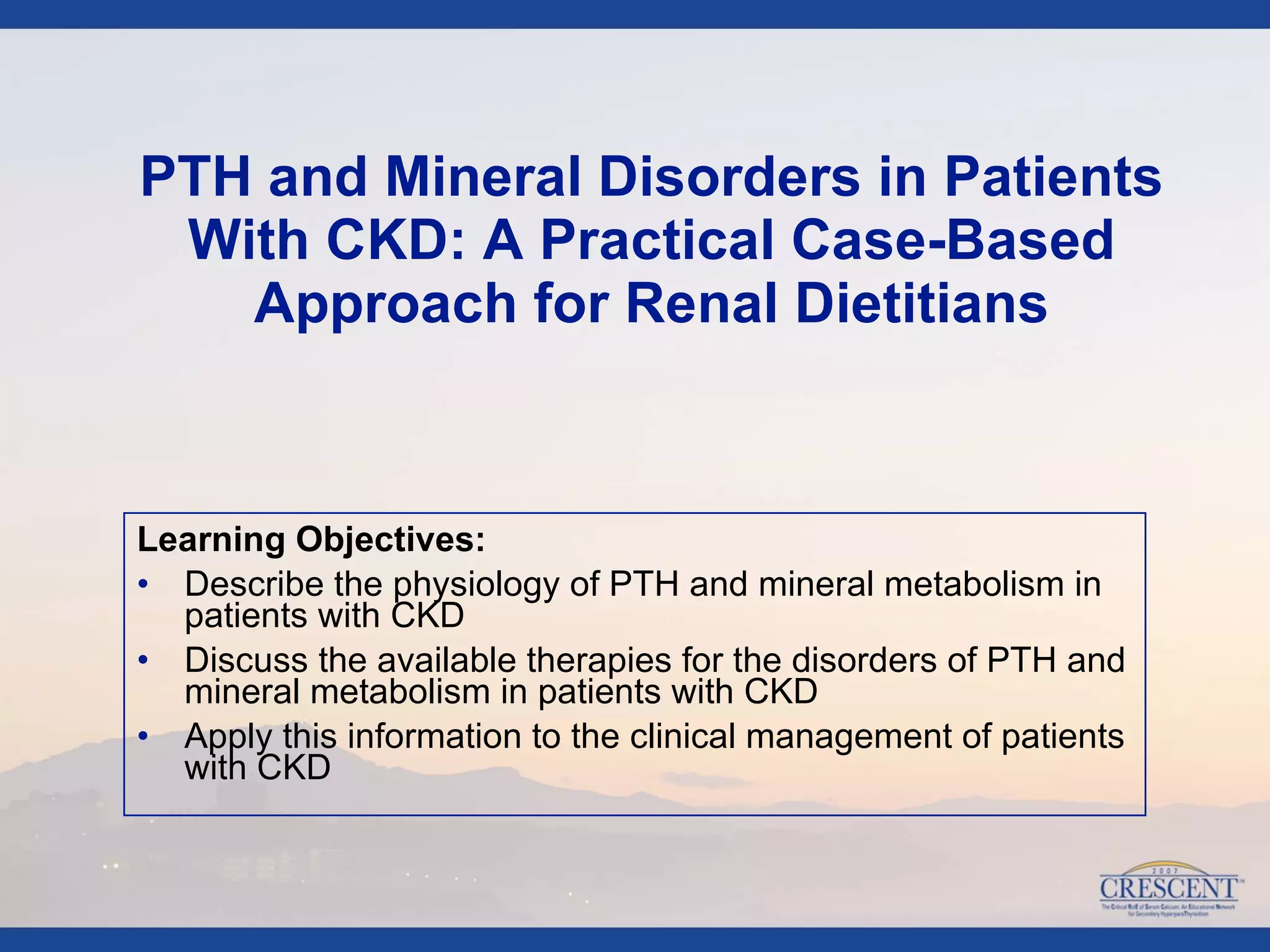 PTH - Chronic Renal Failure | PPT
