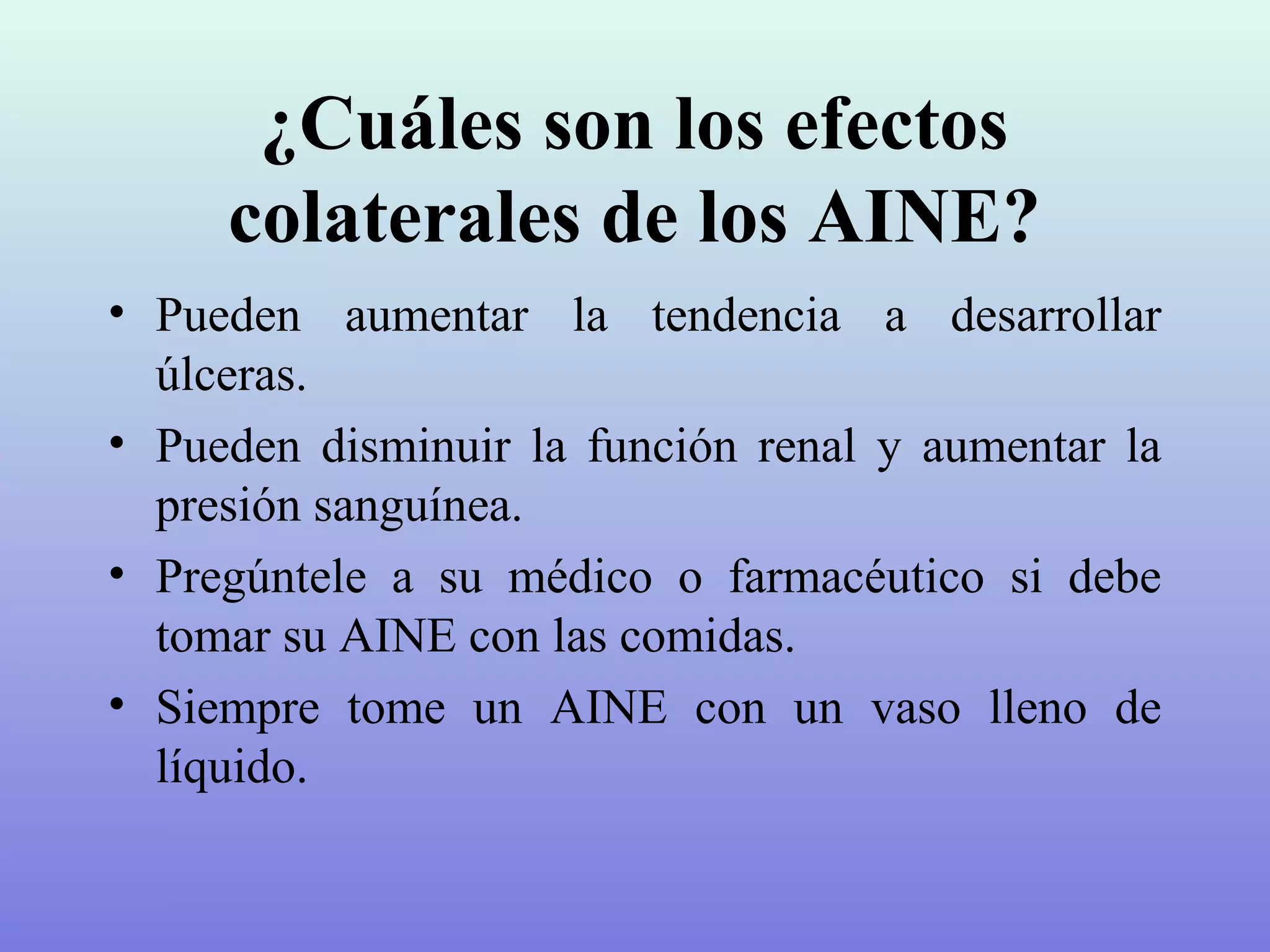 Antiinflamatorios no esteroideos (AINES) | PPT | Pharmaceutical Drugs ...