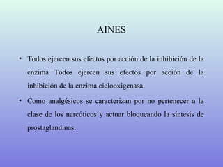 Antiinflamatorios no esteroideos (AINES) | PPT