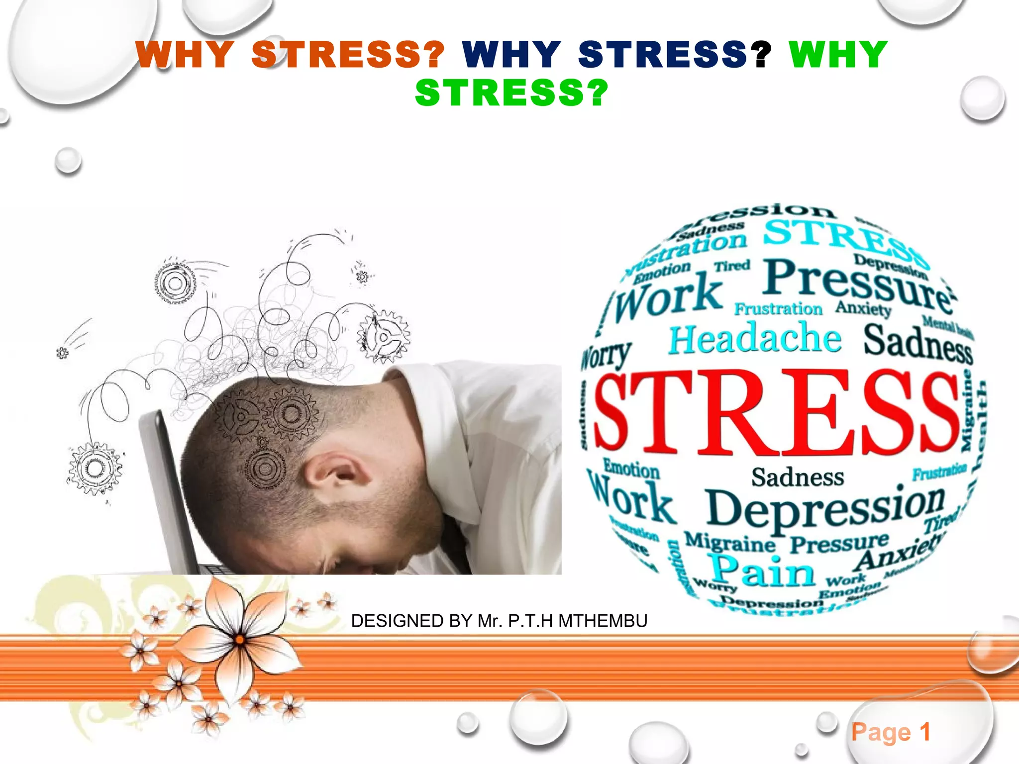 Pth mthembu stress management lesson plan 2 | PPT