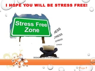 Pth mthembu stress management lesson plan 2 | PPT