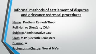 P Thool, 02, V-IV-A, PPTs on 'Informal Methods....pdf