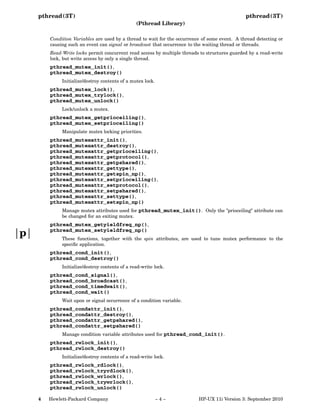 Pthread Library | PDF