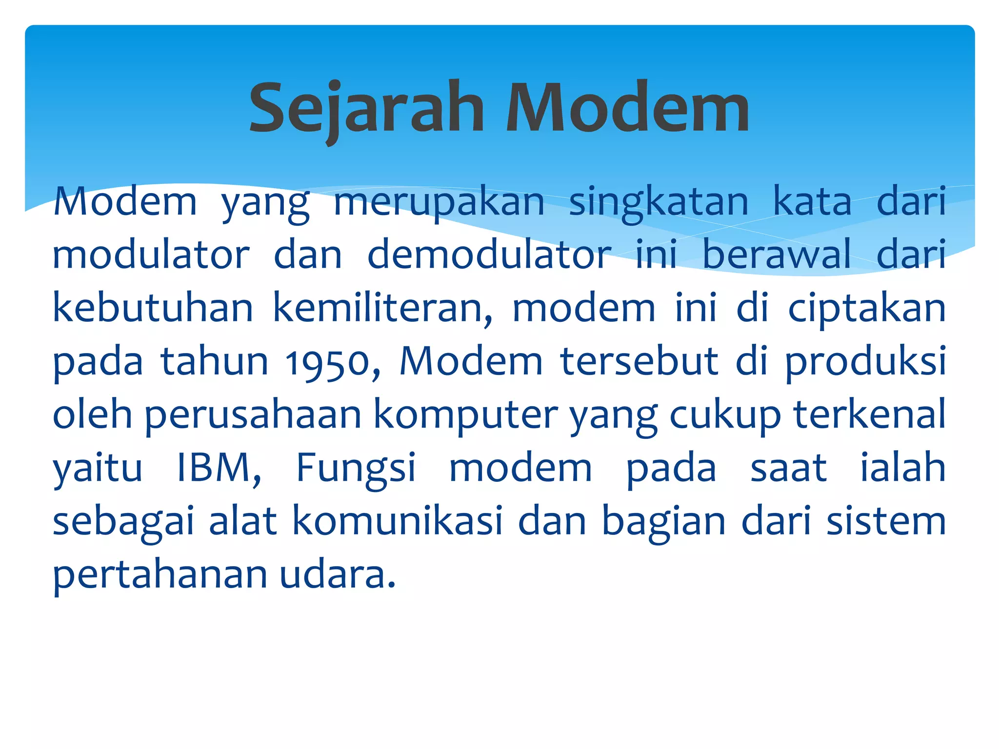 TUGAS PTI MOTHERBOARD DAN MODEM | PPTX