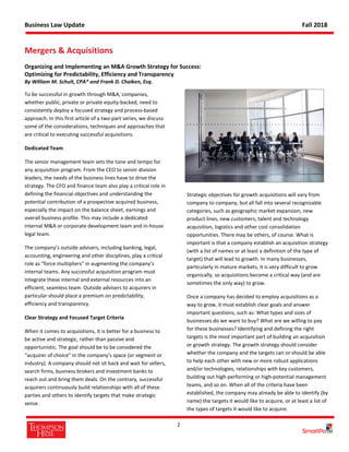 Organizing and Implementing an M&A Growth Strategy for Success ...