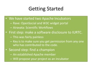 Experiences with the Apache Software Foundation | PPTX