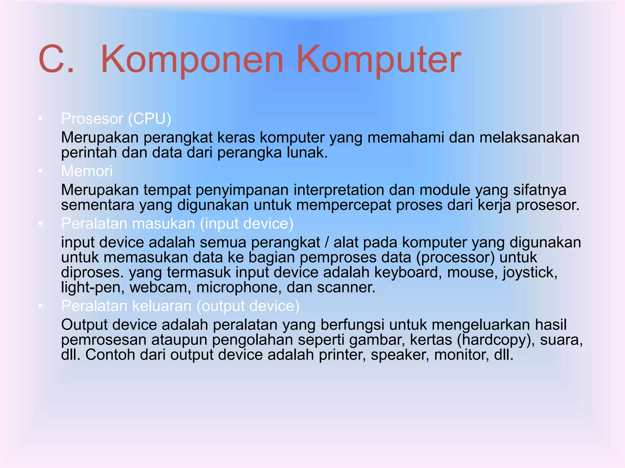 Organisasi dan Arsitektur Komputer | PPTX