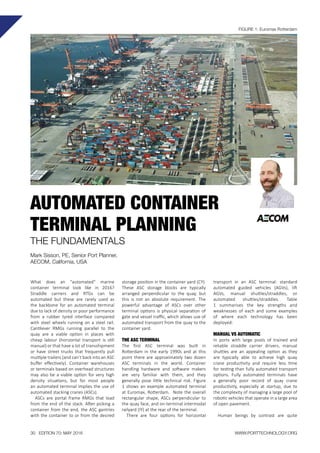 Automated Container Terminal Planning | PDF