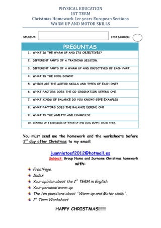 Pti christmas 1º eso | DOCX