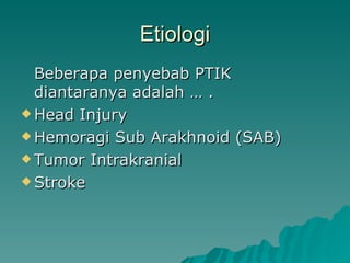Peningkatan Tekanan Intrakranial | PPT
