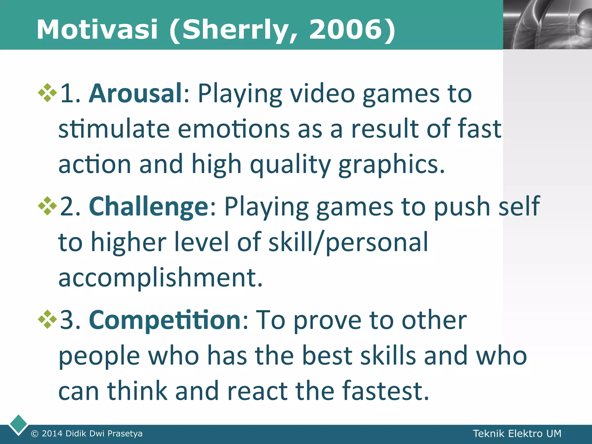 Ptin632 02 pengantar teknologi game | PDF