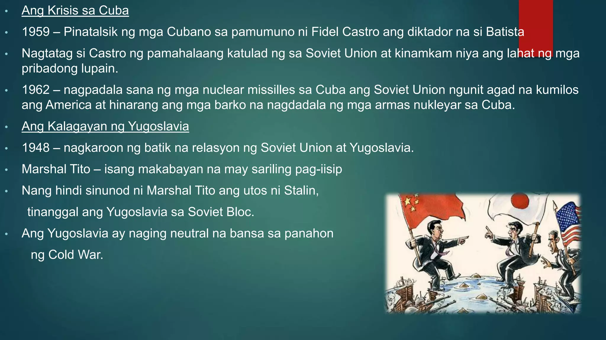 Aralin 13: MGA IDEOLOHIYA, COLD WAR, AT NEOKOLONIYALISMO | PPTX