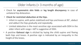 Physiotherapy in Developmental Dysplasia of Hip | PPTX