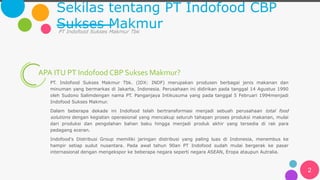 Manajemen Strategi PT Indofood Sukses Makmur Tbk | PPTX