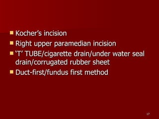 Pt in gastrectomy& cholecystectomy | PPT