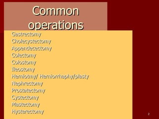 Pt in gastrectomy& cholecystectomy | PPT