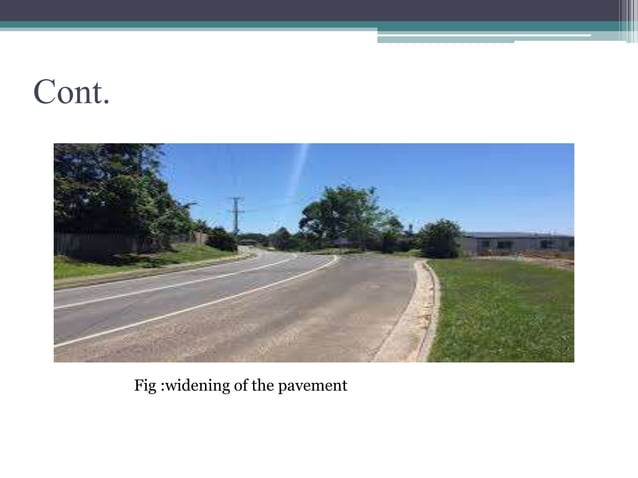 widening of flexible pavement AND construction of drainage system ...