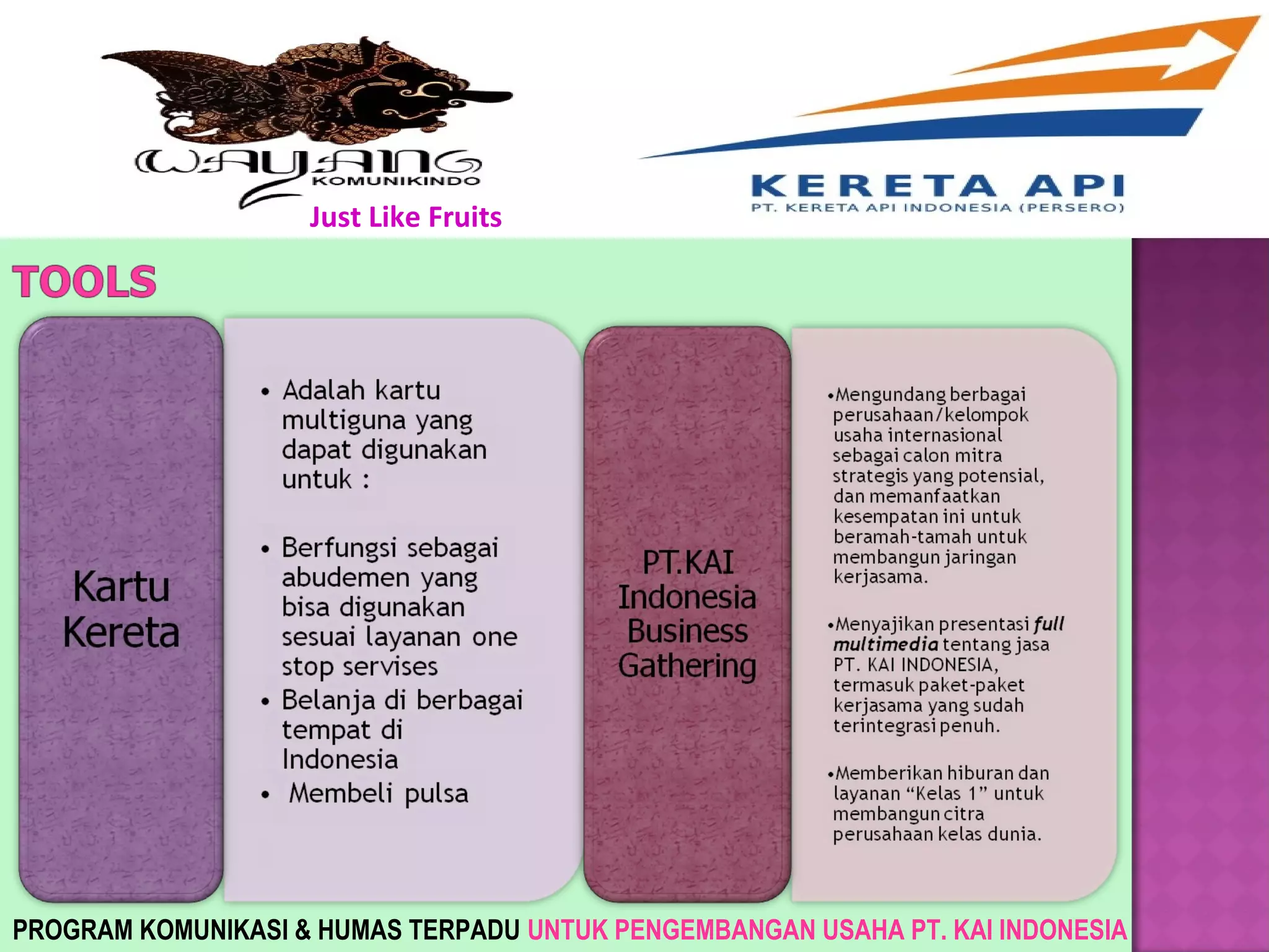 PT KAI menuju perusahaan berkelas | PPT