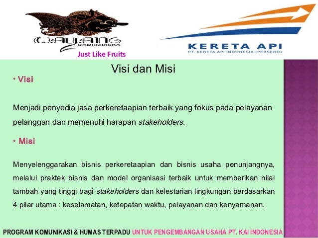 Visi Misi Pt Kai - Homecare24