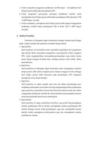 PTK kada baru.docx perangkat guru mapel ips | PDF