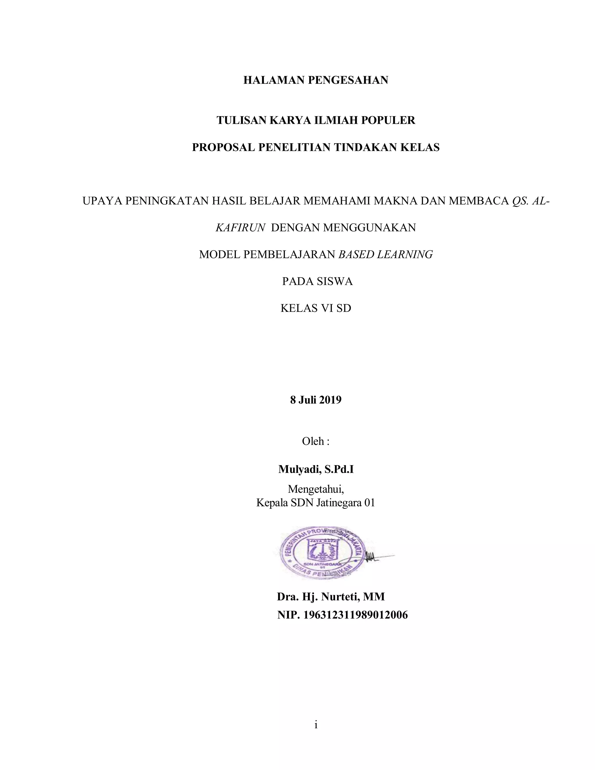 PTK MULYADI LENGKAP.pdf | PDF