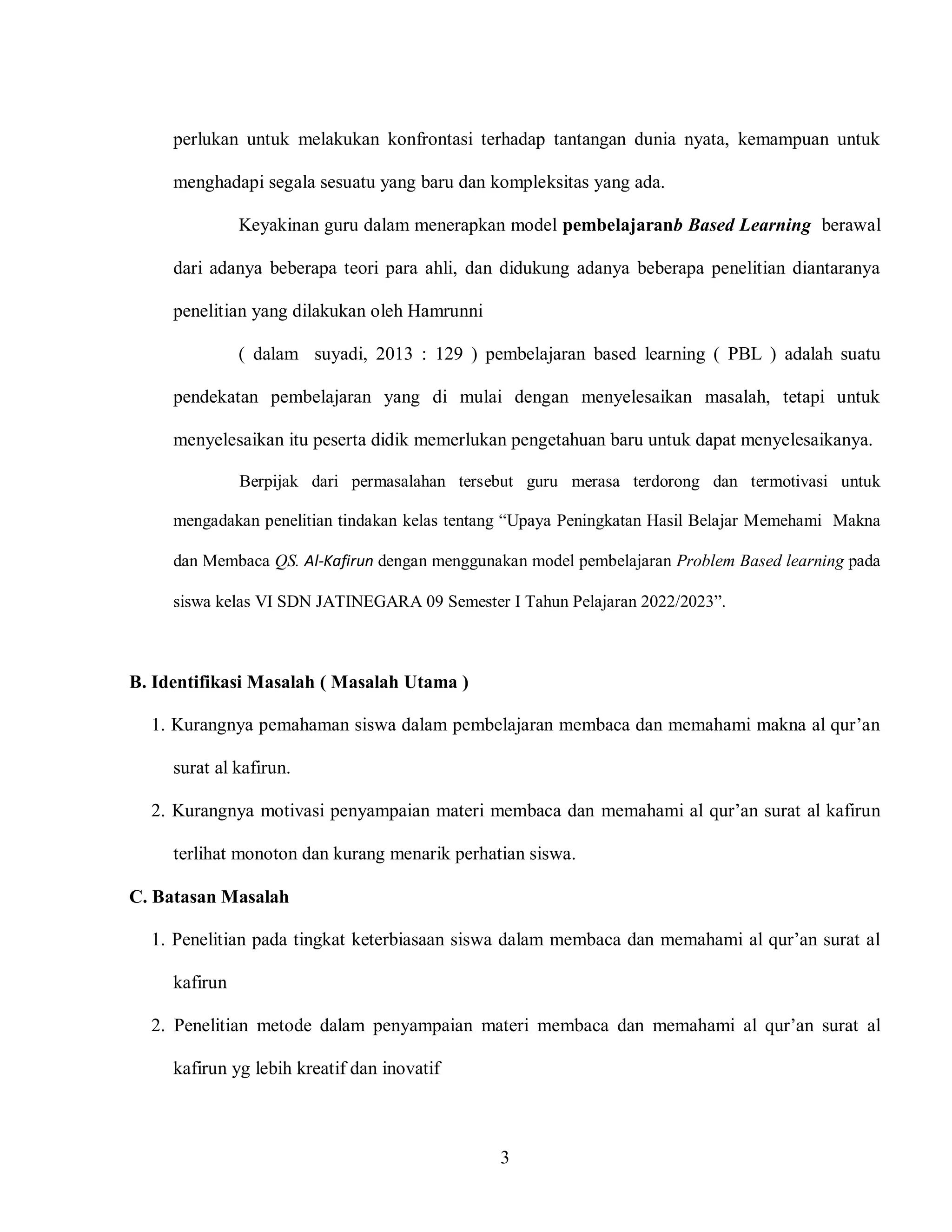 Proposal Ptk Mulyadi Proposal Penelitian Tindakan Kelas Upaya