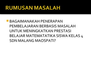 PTK Problem Based Learning | PPT