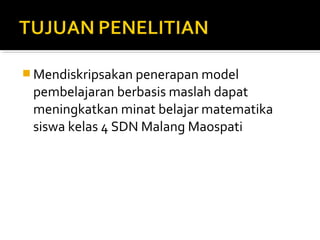 PTK Problem Based Learning | PPT