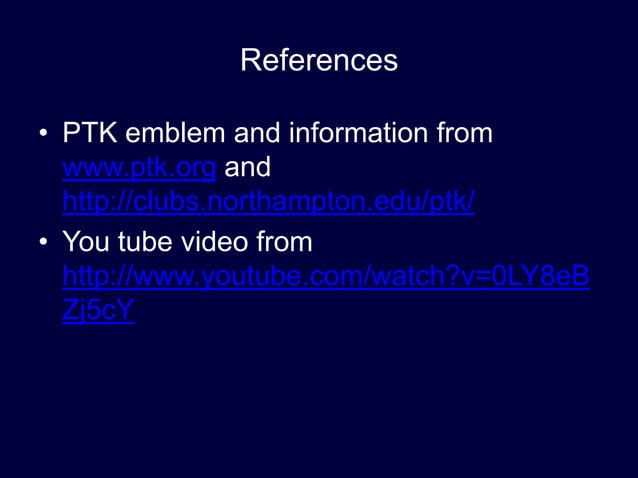PTK Orientation PowerPoint | PPT