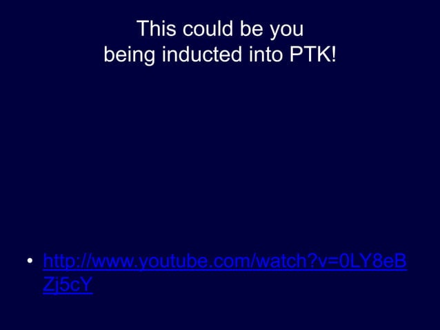 NCC PTK Spring 2012 Orientation PPT | PPTX | Secondary Education | Education