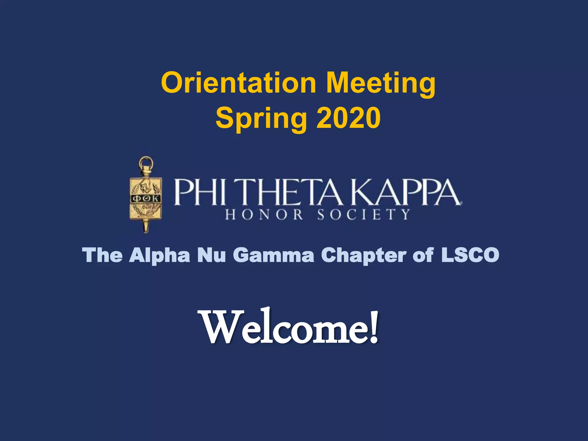 Ptk orientation presentation_spr2020 | PPTX
