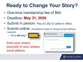 Ptk orientation presentation_spr2020 | PPTX